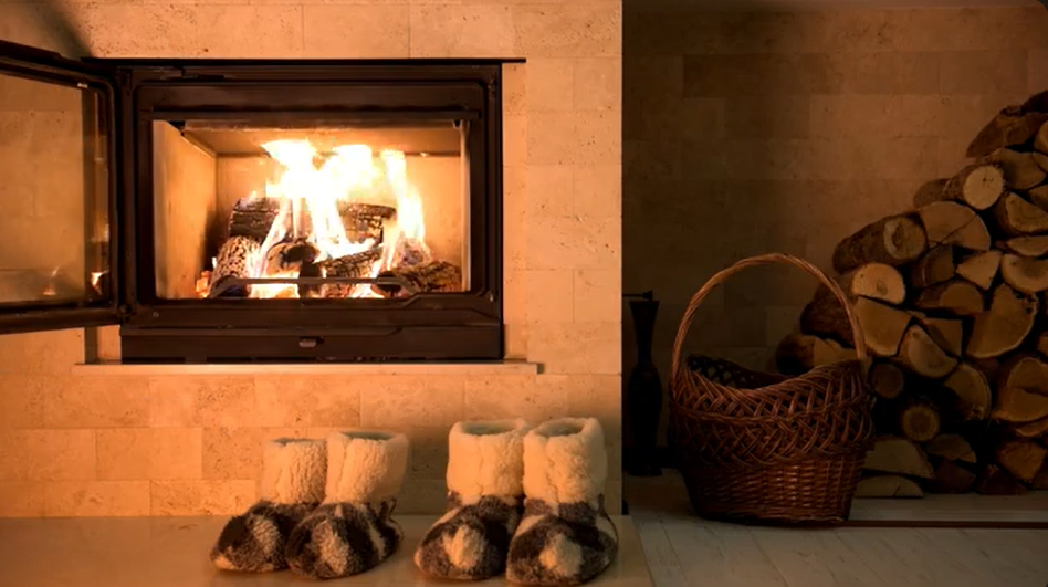 Fireside Background for Holiday Parties - Artizt line
